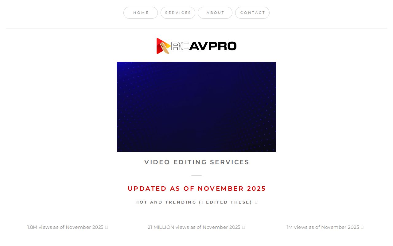 RC AVPRO - Raphael Calicdan Video Editing Portfolio